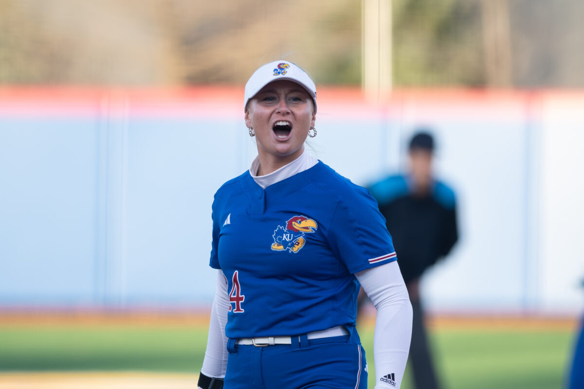 Two-RBI double sends Jayhawks past Creighton in six-inning home opener ...